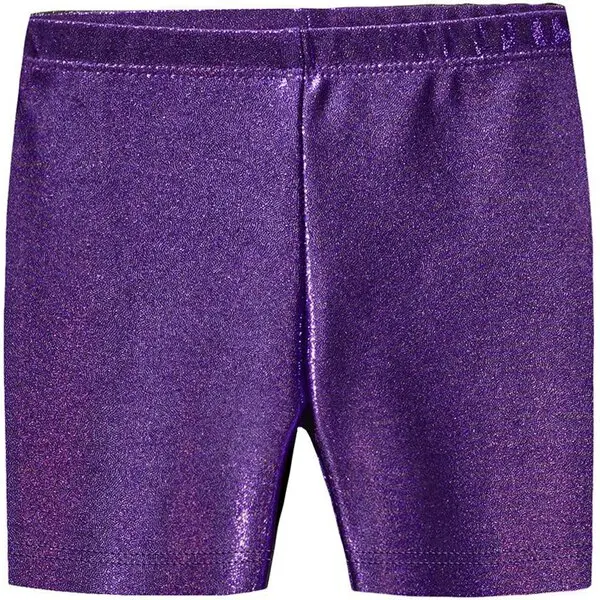 CITY THREADS Printed Bike Shorts - Purple Sparkly Shimmer