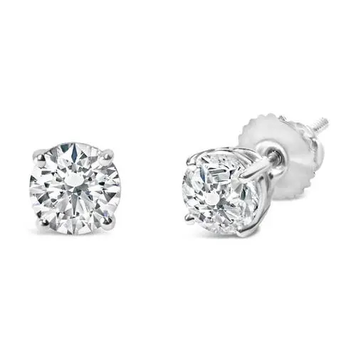 HAUS OF BRILLIANCE Igi Certified 14k Gold 1 1/2 Ct Lab Grown Diamond Stud Earrings - White