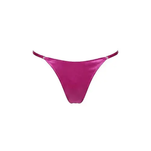 MERS SILK Silky Pure Silk Thong - Pink