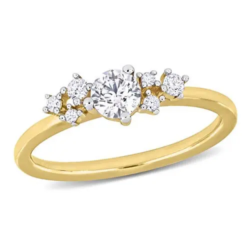 JULIANNA B. 1/2 Ctw Diamond Cluster Ring 14k Gold - 14k Yellow Gold