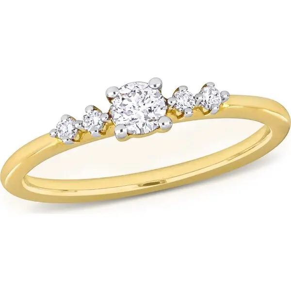 JULIANNA B. Diamond Cluster Ring In 14k Gold - 14k Yellow Gold
