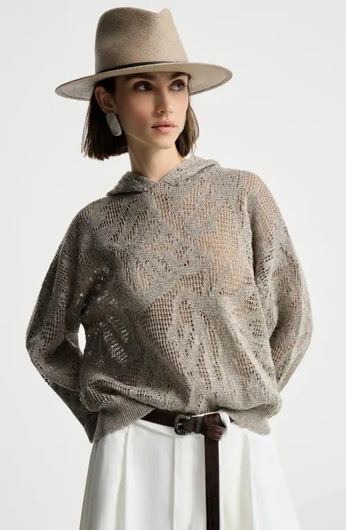 Brunello Cucinelli Water Lilies Knit Sweater