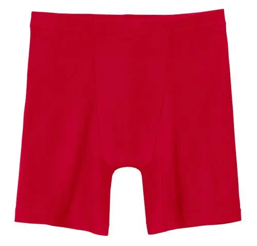CITY THREADS USA-MADE 100% Organic Cotton Athletic Boxer Briefusa-made - Red