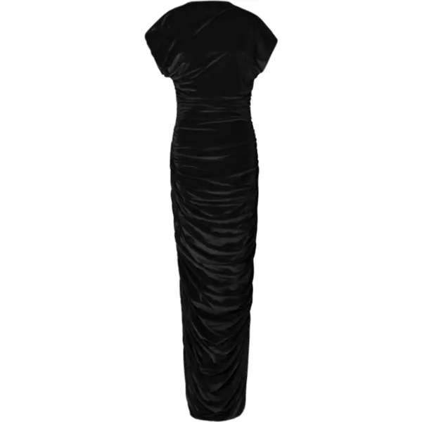 CHUKS COLLINS Angelina Silk Velvet Gown - Black