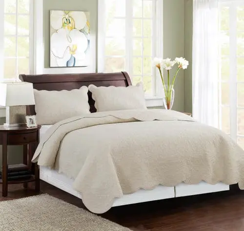 C&F HOME Christiana Khaki Quilt Bedding Collection - Beige