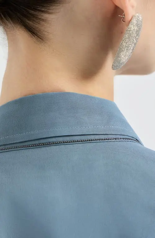 Brunello Cucinelli Organza Shirt - Azure