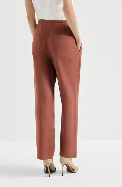 Brunello Cucinelli Tailored Track Trousers - Firebrick