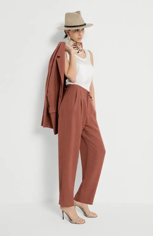 Brunello Cucinelli Tailored Track Trousers - Firebrick