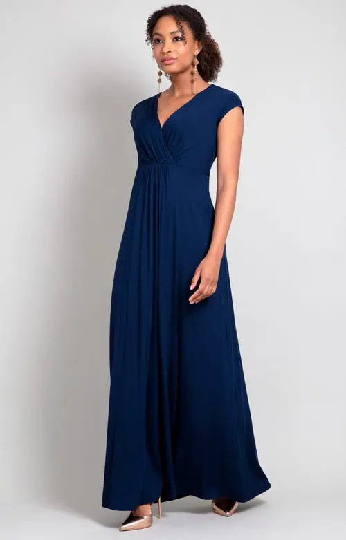 ALIE STREET LONDON Sophia Maxi Dress - Navy Blue