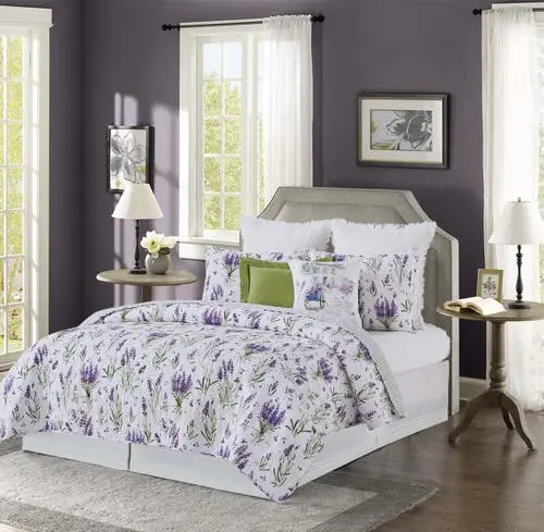 C&F HOME Lavender Fields Quilt Bedding Collection - Purple