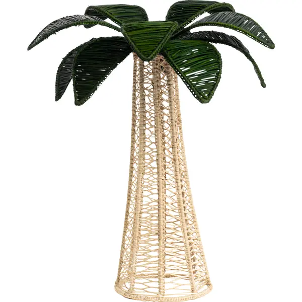 CORO CORA Palm Tree Candle Holder - Large Dark Green