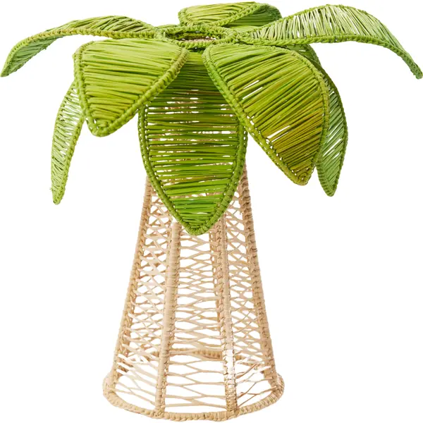 CORO CORA Palm Tree Candle Holder - Medium Apple Green