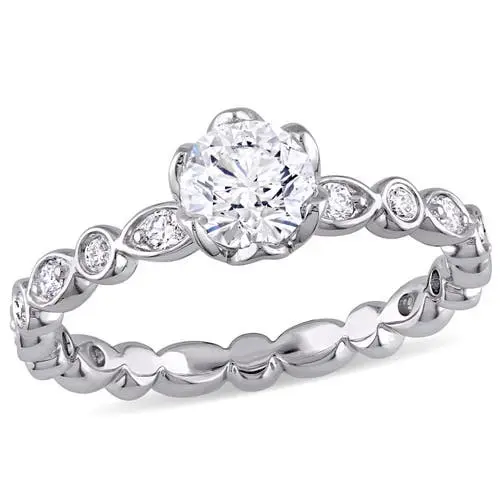 JULIANNA B. Diamond Engagement Ring - 14k White Gold