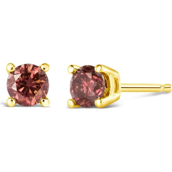 HAUS OF BRILLIANCE 14k Gold 0.75 Cttw Round Diamond Stud Earrings - Yellow