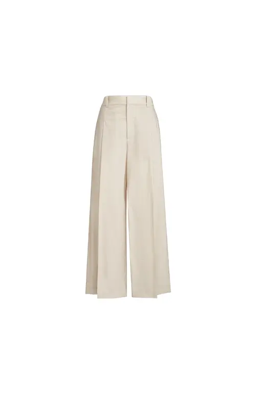 Brunello Cucinelli A-line Techno Cotton Poplin Trousers