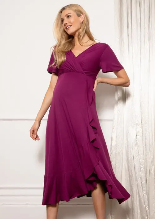 knee length dresses for ladies Tiffany Midi Dress – HAMI main image 0