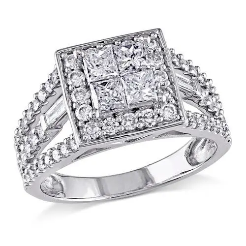 JULIANNA B. 14k Diamond Engagement Ring - 14k White Gold