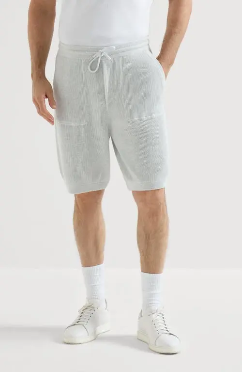 Brunello Cucinelli Knitted Bermuda Shorts - Fog