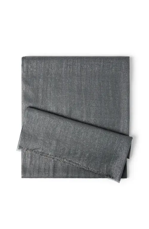 Brunello Cucinelli Sparkling Scarf - Anthracite