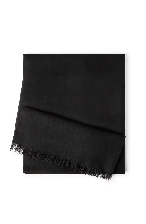 Brunello Cucinelli Cashmere And Silk Scarf - Black