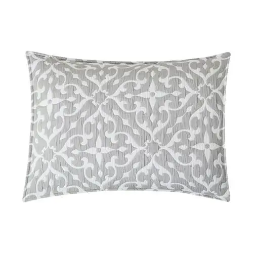 C&F HOME Medallion Jacquard Cotton Cover Quilt Set Reversible And Machine Washable