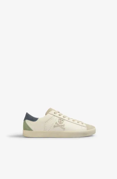 SCALPERS Henry Low Top Sneakers - Offwhite-blue
