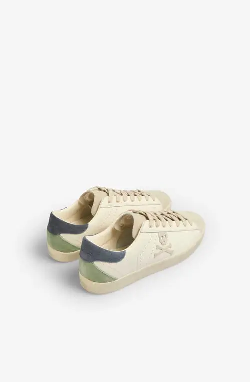 SCALPERS Henry Low Top Sneakers - Offwhite-blue