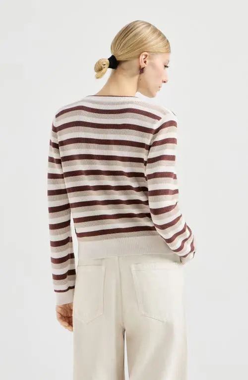 Brunello Cucinelli Cotton Striped Sweater