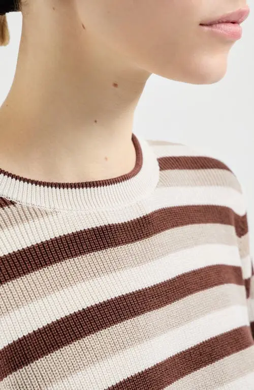 Brunello Cucinelli Cotton Striped Sweater
