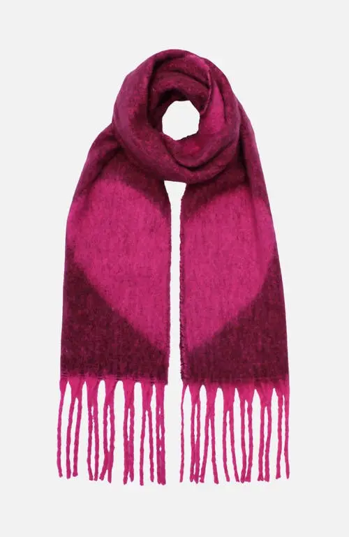 YUMI Heart Super Fluffy Scarf - Multi