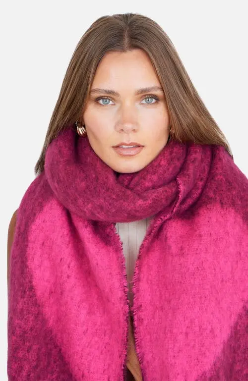 YUMI Heart Super Fluffy Scarf - Multi