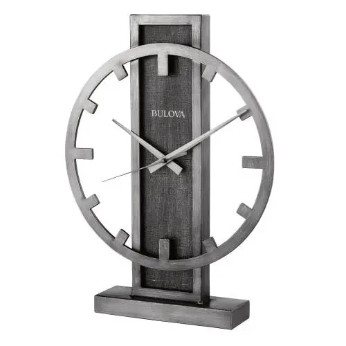 BULOVA CLOCKS Streak Tabletop Clock - Silver