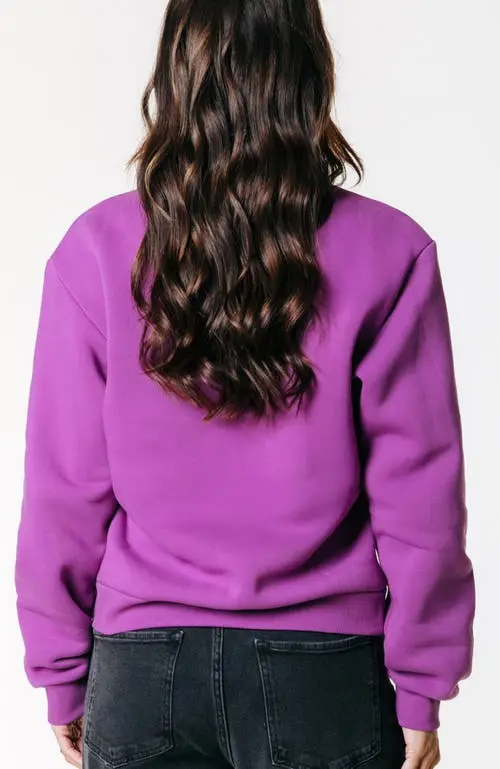 COLOURFUL REBEL Logo Relaxed Fit Sweatshirt - Violet Pink