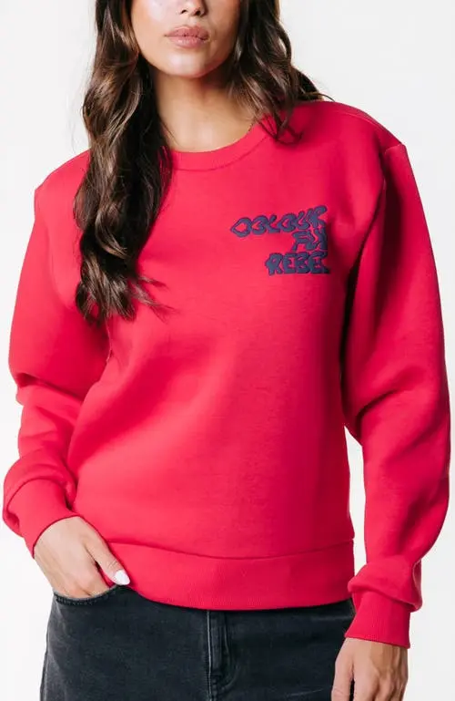 COLOURFUL REBEL Logo Wave Relaxed Sweat