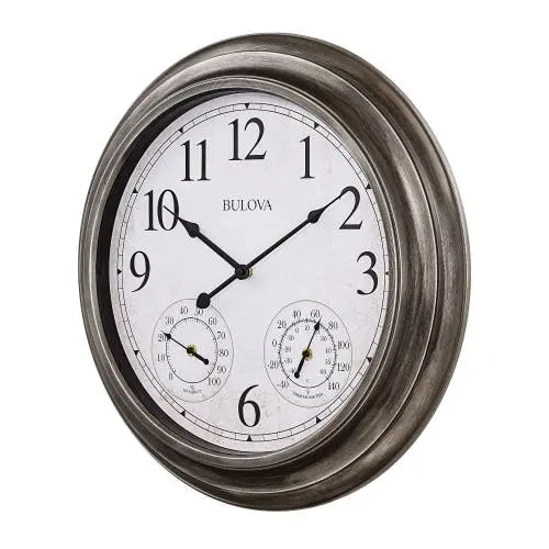 BULOVA CLOCKS Block Island Indoor Outdoor Clock