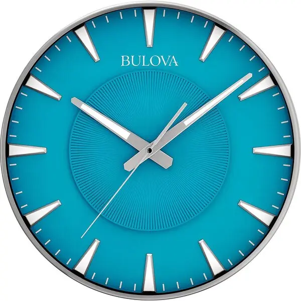 BULOVA CLOCKS Medallion Wall Clock - White