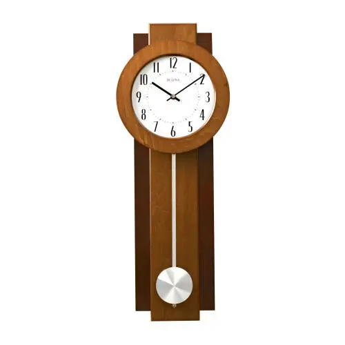 BULOVA CLOCKS Avent Pendulum Wall Clock - Walnut