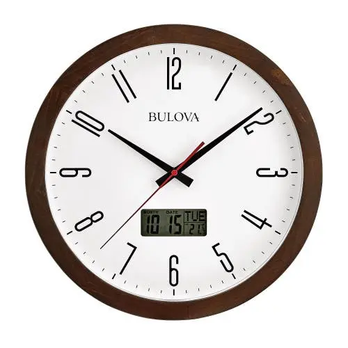 BULOVA CLOCKS Dateline Wall Clock