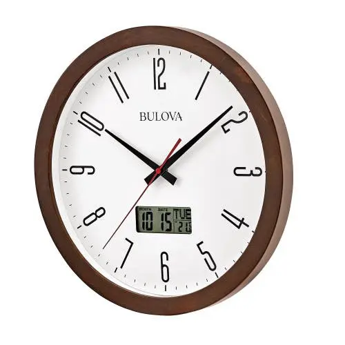 BULOVA CLOCKS Dateline Wall Clock