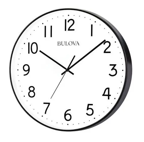 BULOVA CLOCKS Office Mate 16" Diameter Wall Quartz Clock