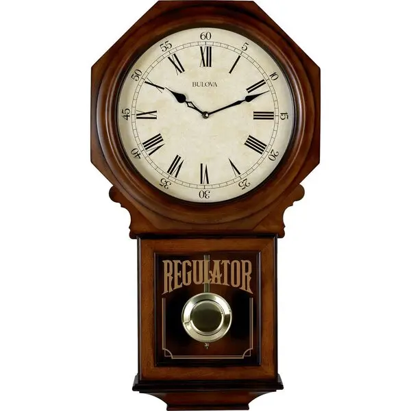 BULOVA CLOCKS Ashford Wood Wall Clock - Walnut