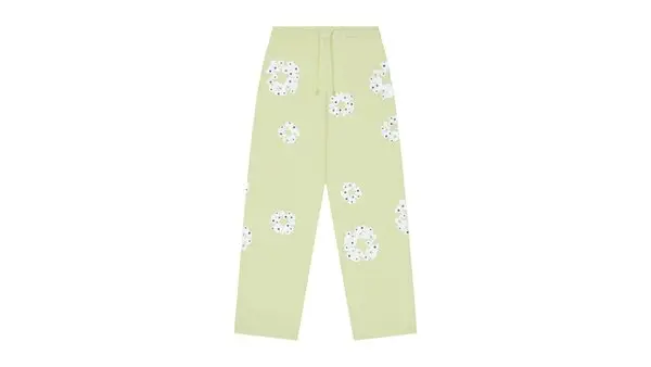 DENIM TEARS Rhinestone Cotton Wreath Sweatpants - Mint