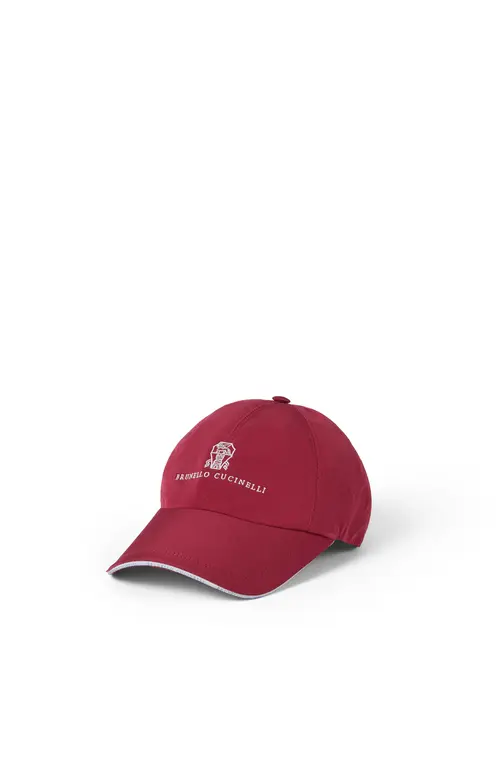 Brunello Cucinelli Baseball Cap With Logo - Cherry