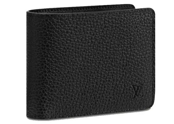 LOUIS VUITTON Ple Wallet Taurillon - Black