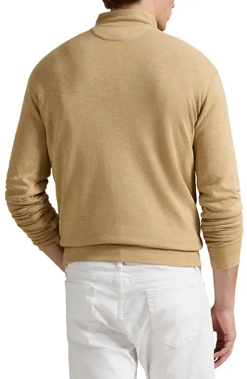 Polo Ralph Lauren Heathered Quarter-zip Pullover - Classic Camel Heather/c8888