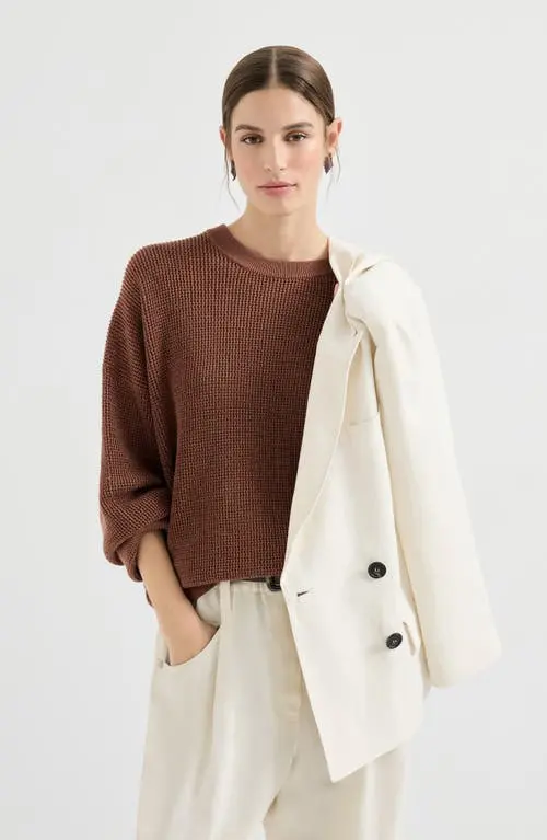 Brunello Cucinelli Sparkling Net Sweater
