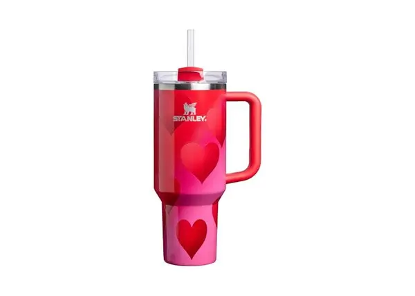 STANLEY Flowstate Quencher 40oz Tumbler - Rouge Heart Gradient