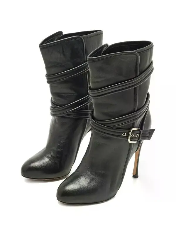GIANVITO ROSSI Buckle Leather Boots