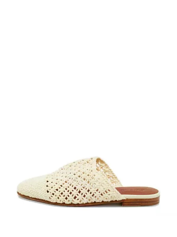 Loro Piana Crochet Flat Mules