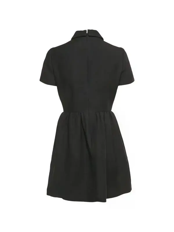 Dior Wool Button Placket Mini Dress